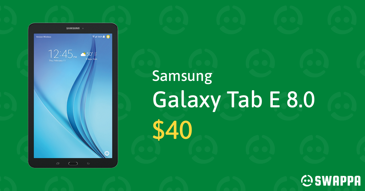 Samsung Galaxy Tab E 8.0 - Sprint, Black, 16GB, SM-T377P - LZEP61057 ...