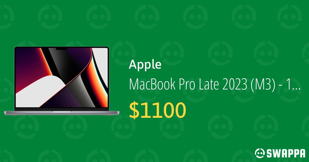 MacBook Pro Late 2023 (M3) - 14" - Apple M3, Silver, 512GB, 8GB, 10 ...