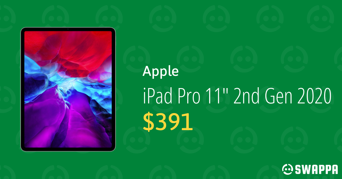 Apple iPad Pro 11" 2nd Gen 2020 - Unlocked, Gray, 256GB, A2068 ...