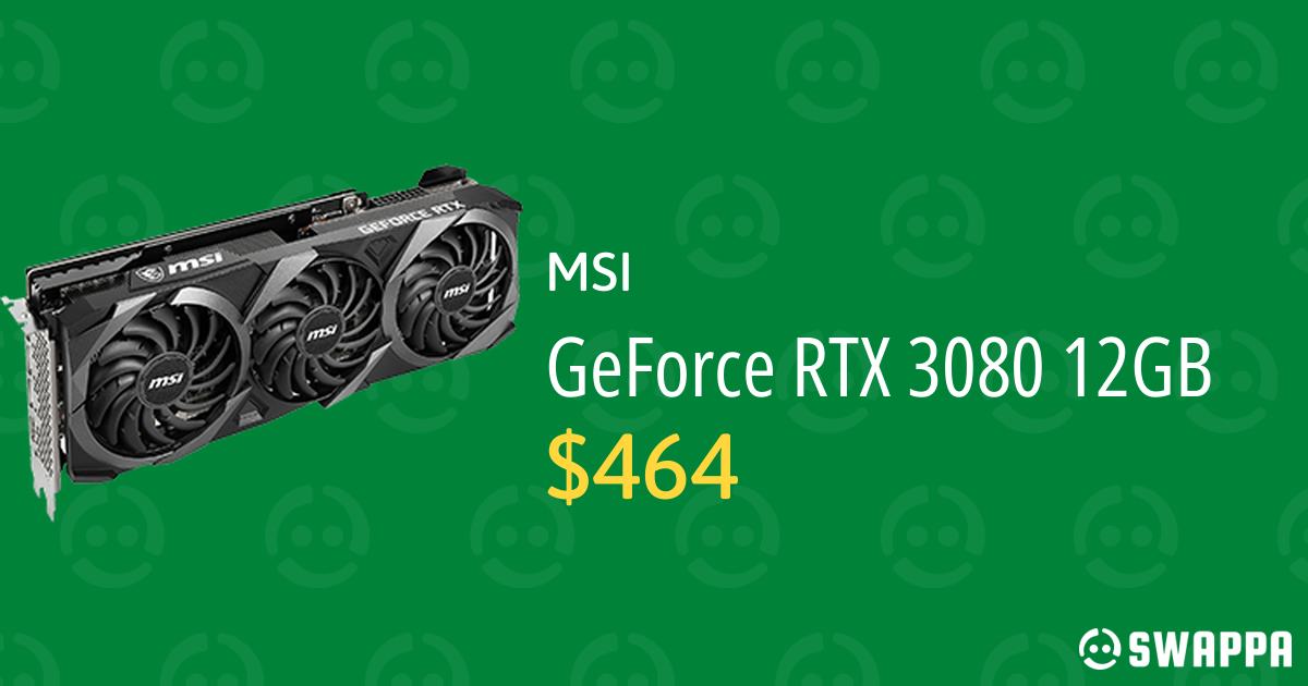 MSI GeForce RTX 3080 12GB - RTX-3080-VENTUS-3X-12G-PLUS-OC, Ventus 3X ...