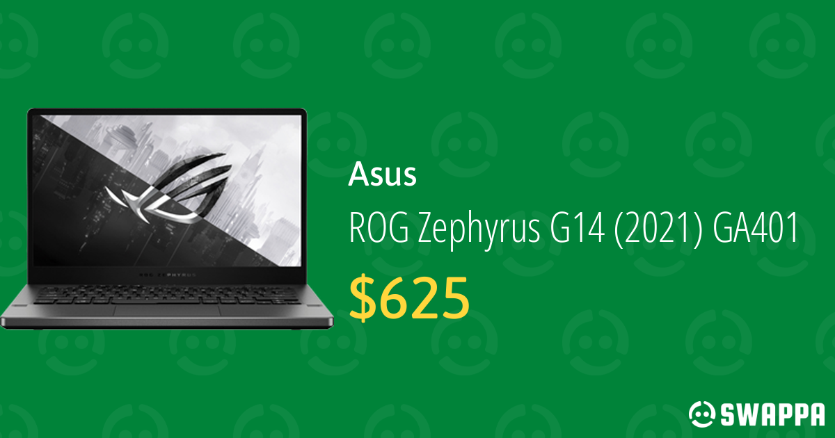 Asus ROG Zephyrus G14 (2021) GA401 - Ryzen 9, White, 1TB, 16GB, FHD ...