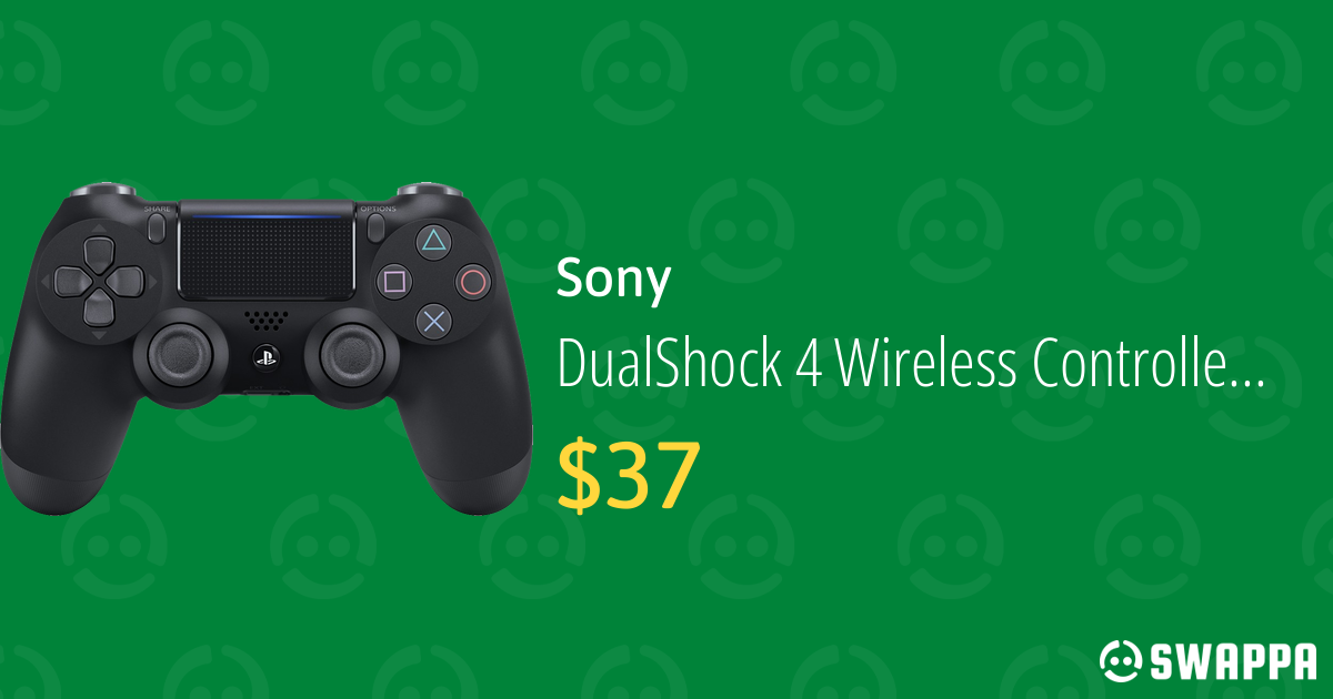 DualShock 4 Wireless Controller - Black - LZFJ48414 - Swappa