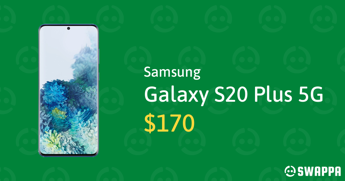 Samsung Galaxy S20 Plus 5G - Unlocked, Black, 128GB, 12GB, SM-G986U1 - LZFK94208 - Swappa