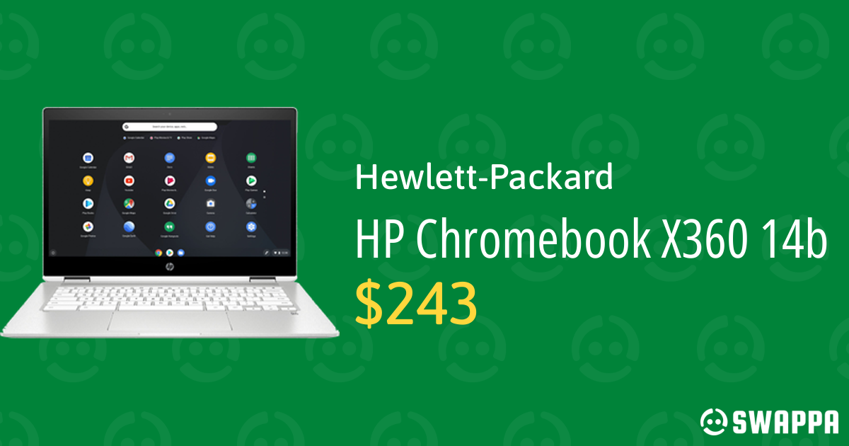 HP Chromebook X360 14b - Pentium, White, 128GB, 4GB - LZFN16462 - Swappa