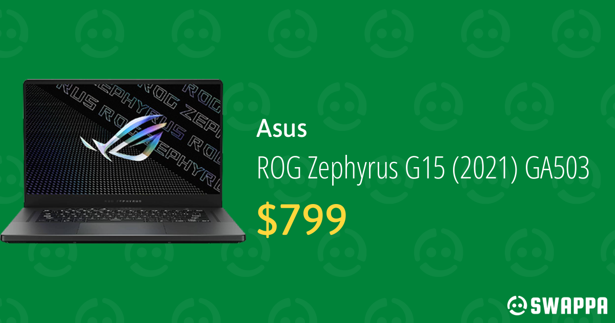 Asus ROG Zephyrus G15 (2021) GA503 - Ryzen 9, Black, 1TB, 16GB, WQHD ...