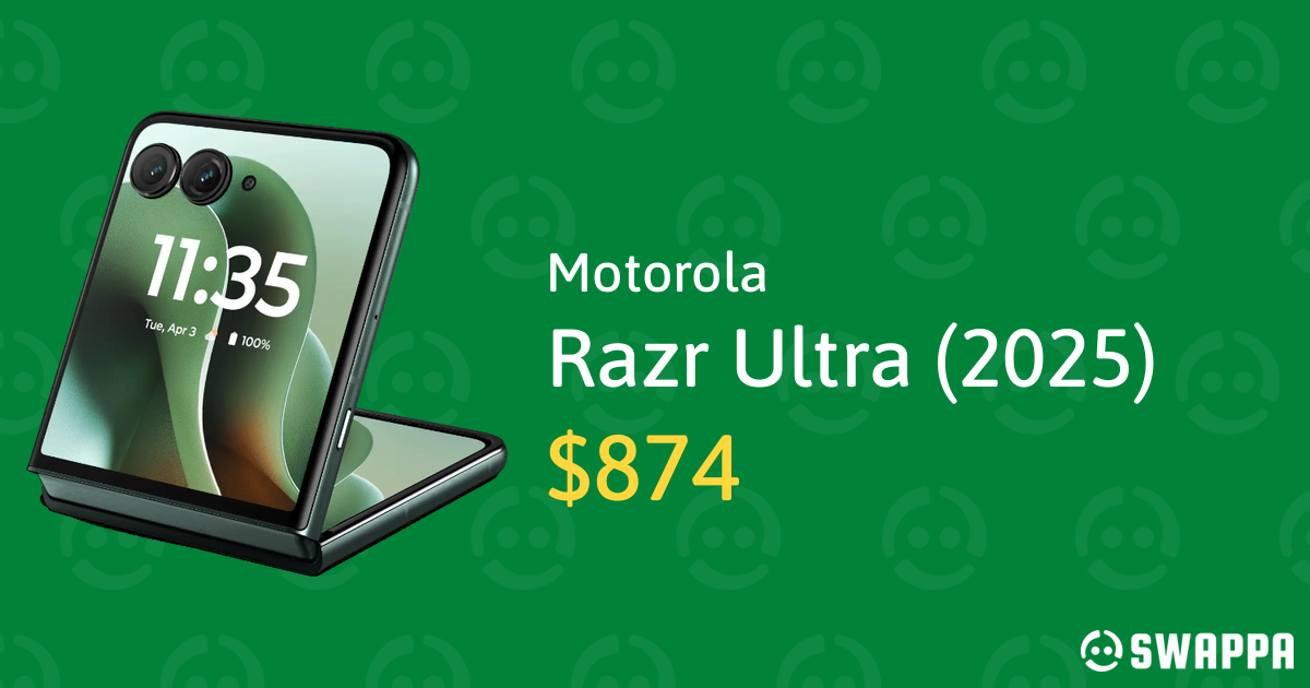 Motorola Razr Ultra (2025) - Unlocked, PANTONE Scarab, 512GB, 16GB ...