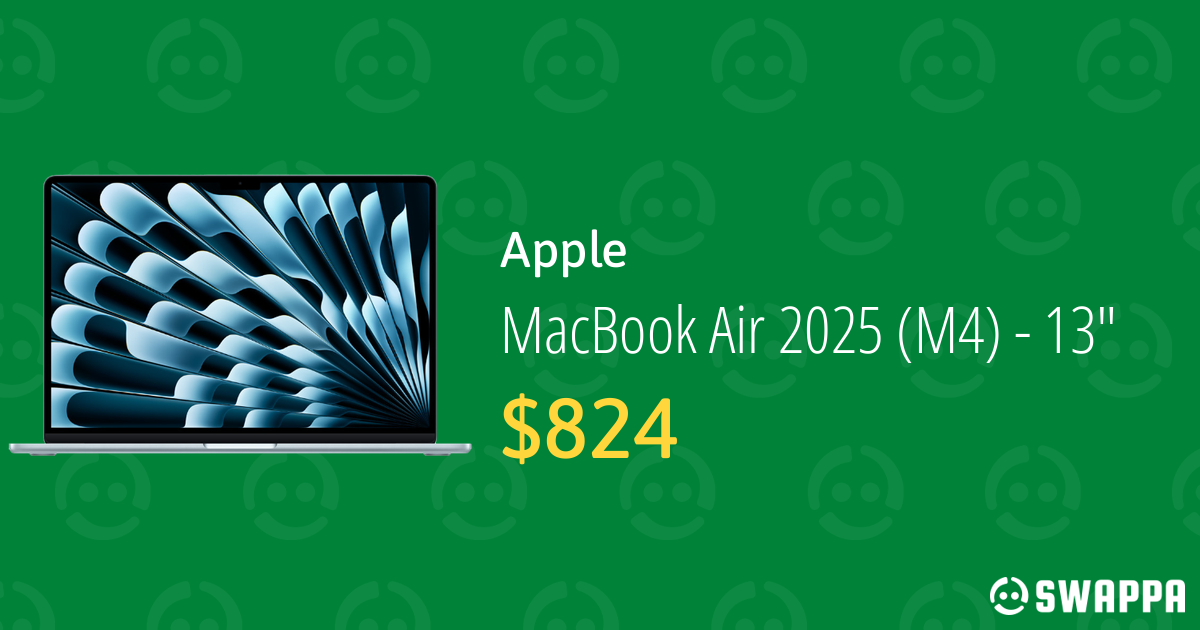 MacBook Air 2025 (M4) - 13" - Apple M4, Sky Blue, 256GB, 16GB ...