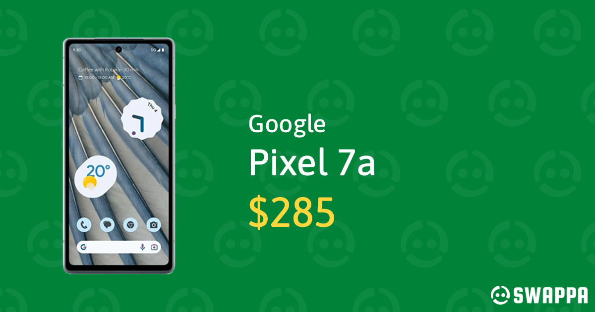 Google Pixel 7a - Unlocked, Charcoal, 128GB, 8GB, GWKK3 - LZGW04772 ...