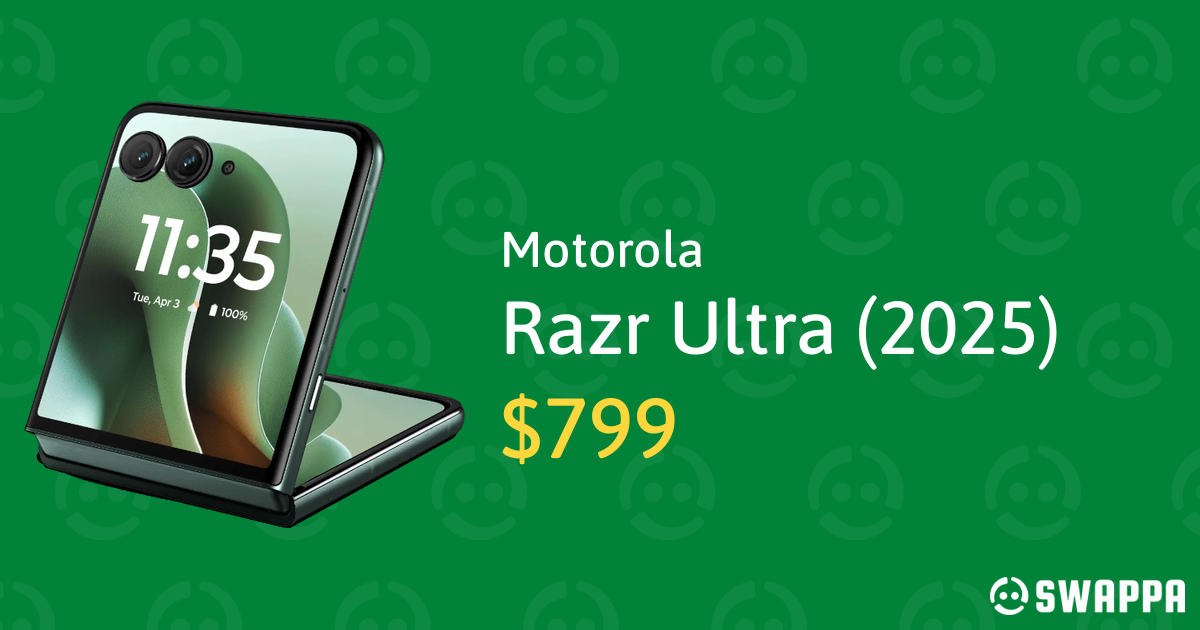 Motorola Razr Ultra (2025) - Unlocked, PANTONE Scarab, 512GB, 16GB ...