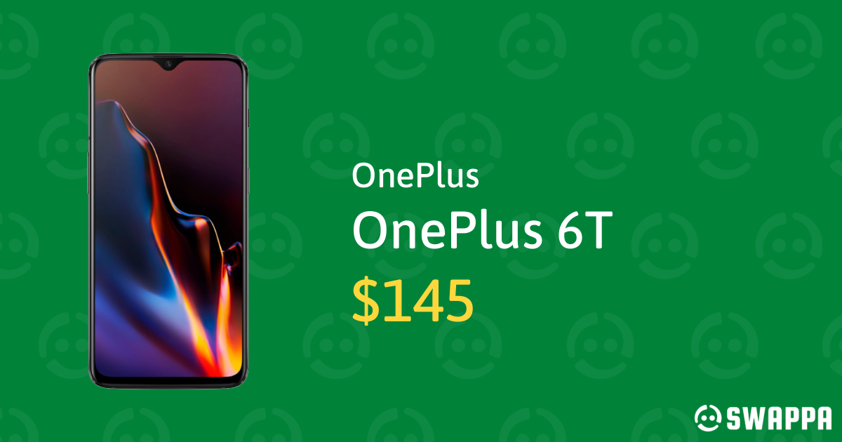 OnePlus 6T - Unlocked, Gloss Black, 128GB, 8GB, A6013 - LZIA08818 - Swappa