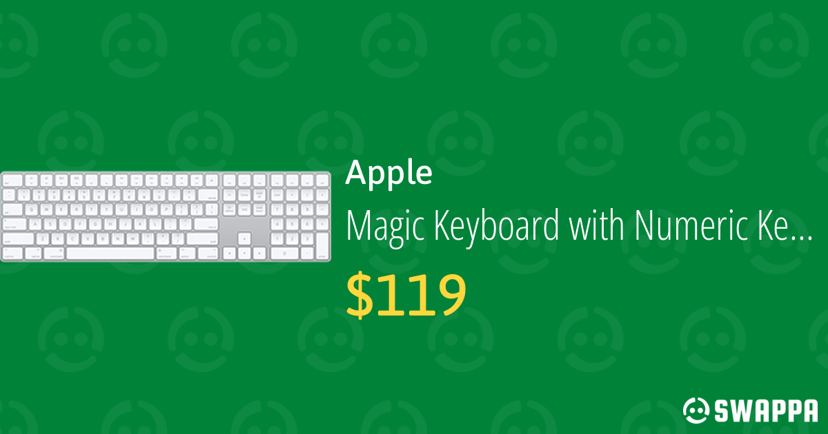 Apple Magic Keyboard with Numeric Keypad - LZKL48373 - Swappa