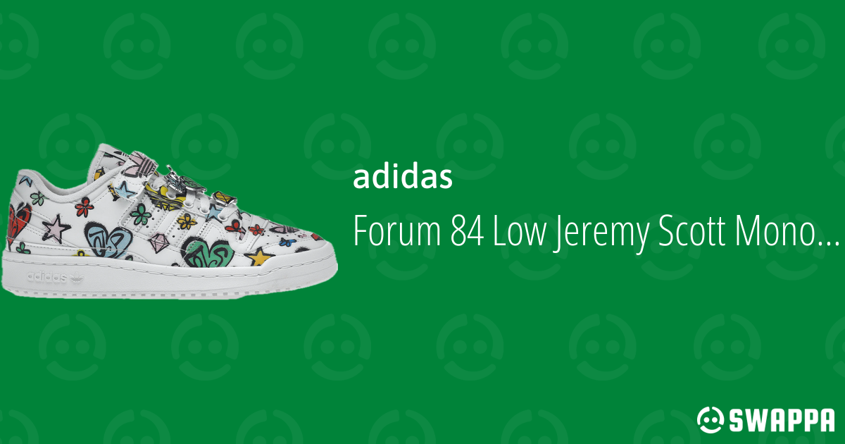 Forum 84 Low Jeremy Scott Monogram Graffiti - Size 13 - GX9668 - Swappa