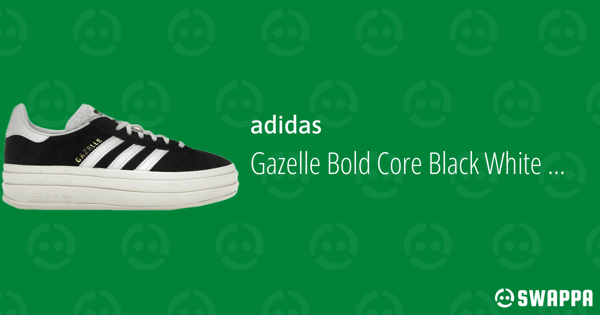 adidas Gazelle Bold Core Black White (Women's) - Swappa