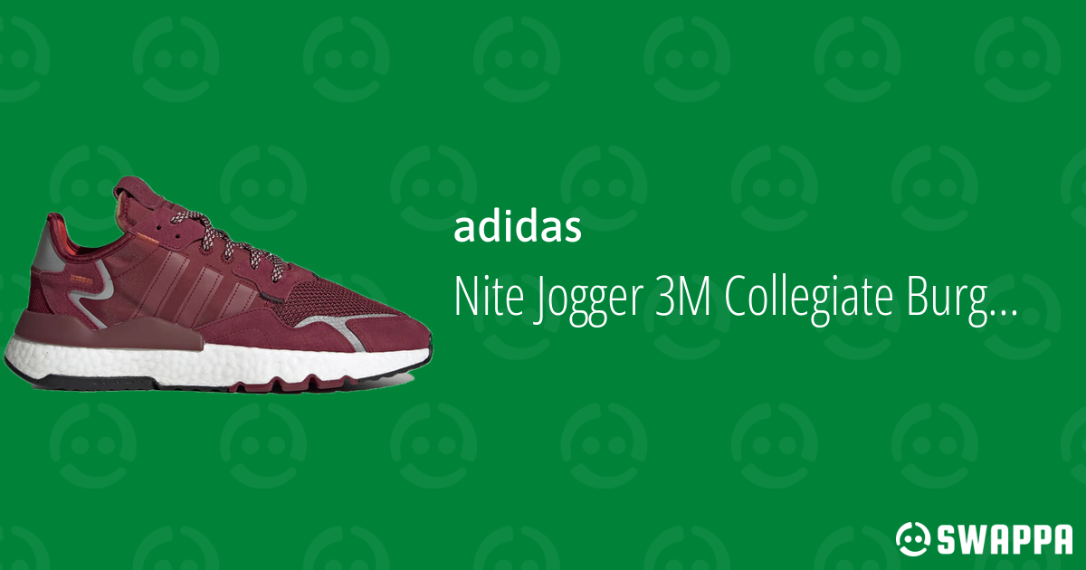 adidas Nite Jogger 3M Collegiate Burgundy - EE5870 - Swappa