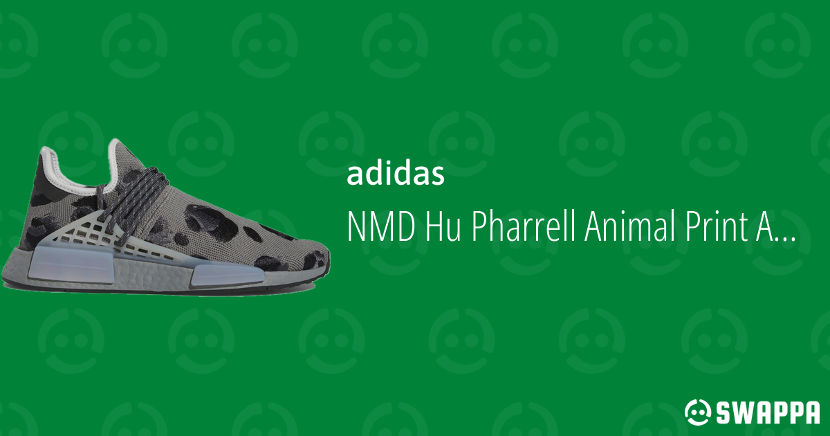 adidas NMD Hu Pharrell Animal Print Ash Grey - ID1531 - Swappa