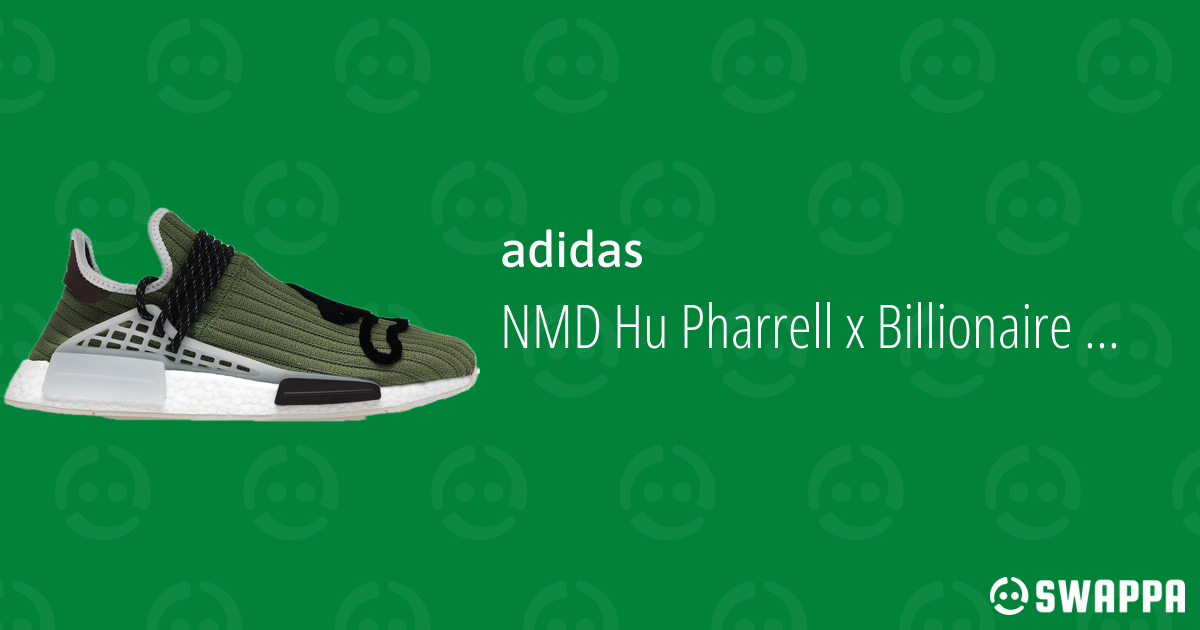 adidas NMD Hu Pharrell x Billionaire Boys Club Running Dog Green ...