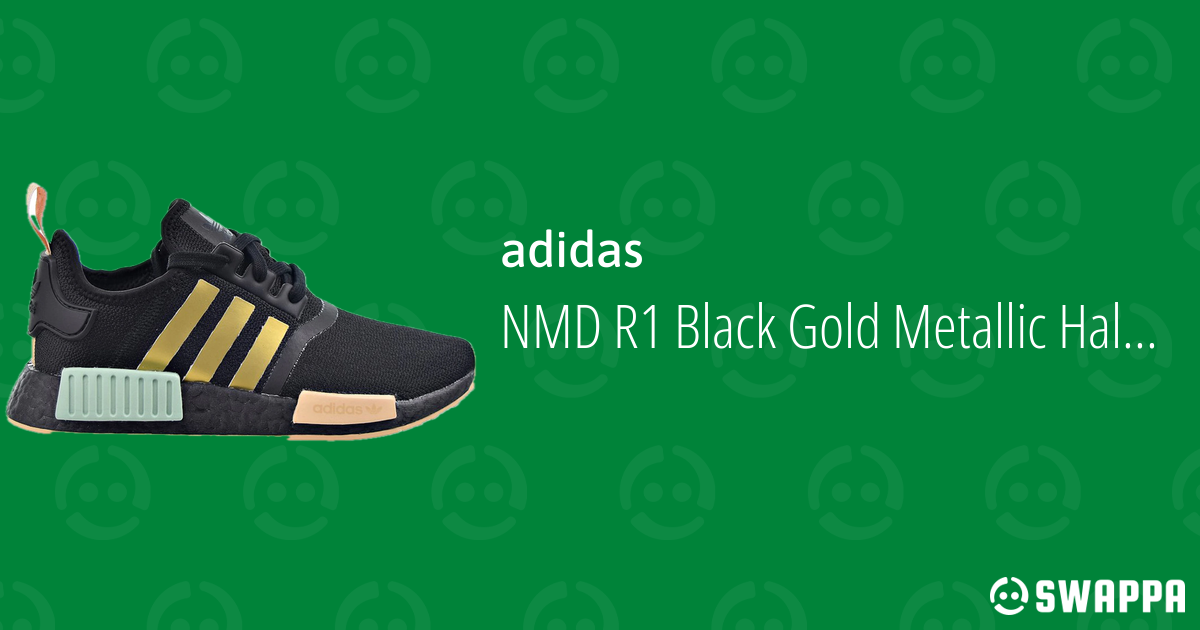 adidas NMD R1 Black Gold Metallic Halo Amber (Women's) - FY3565 - Swappa