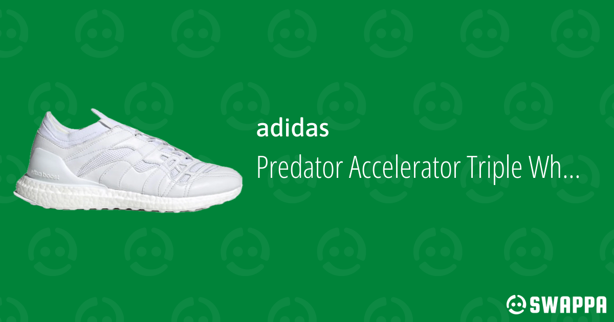 adidas Predator Accelerator Triple White - Swappa