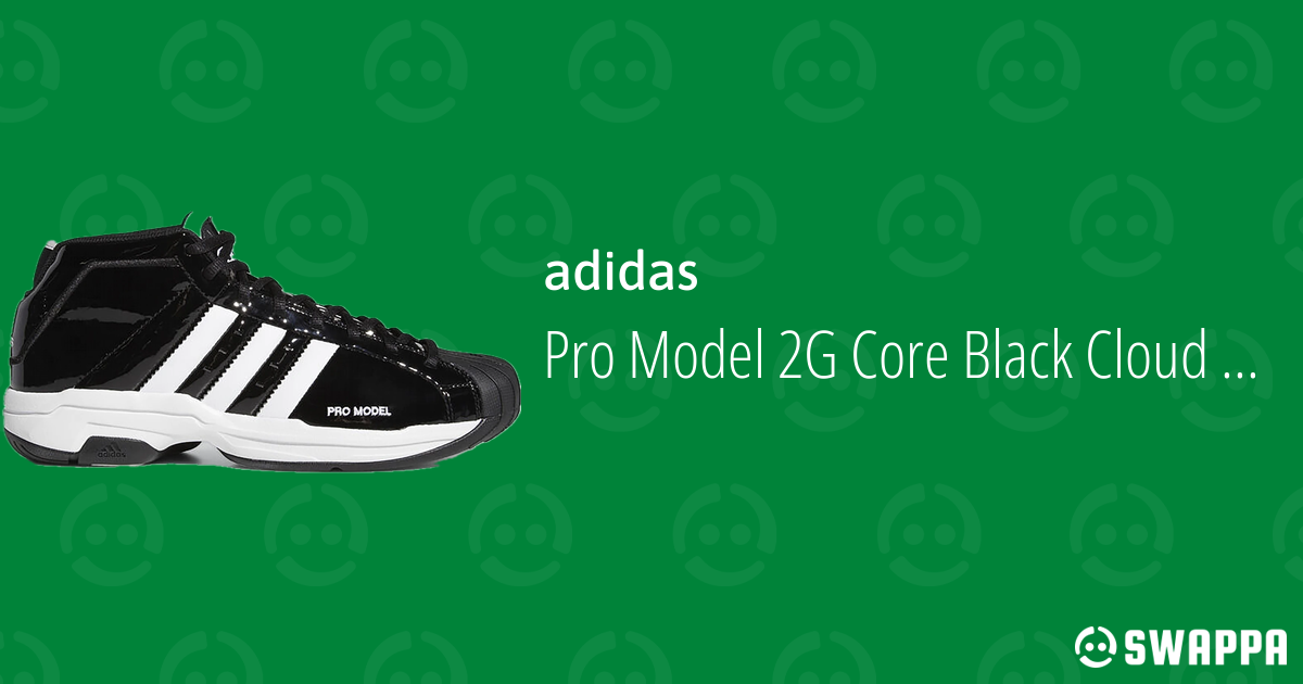 adidas Pro Model 2G Core Black Cloud White - Swappa