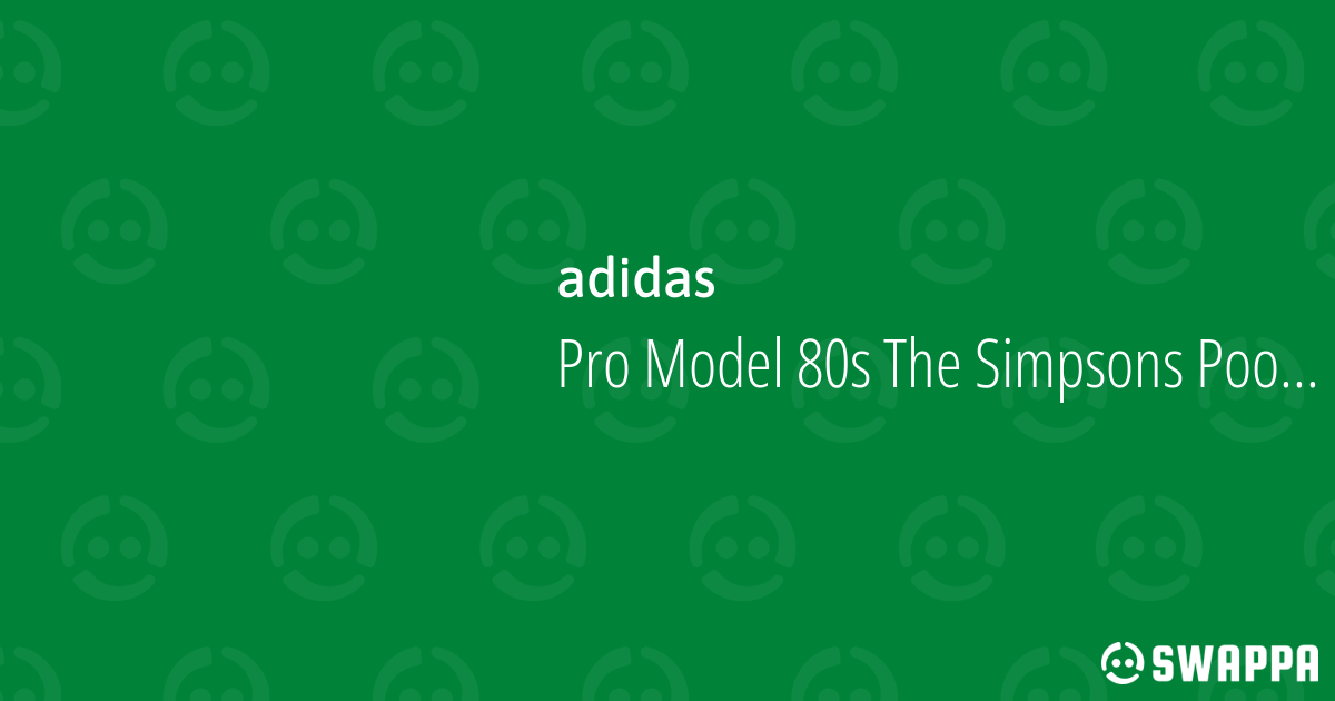 adidas Pro Model 80s The Simpsons Poochie - IE7563 - Swappa