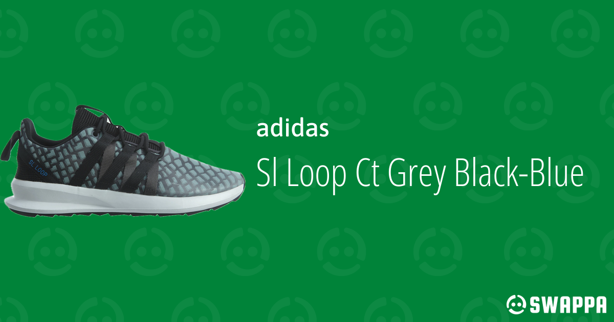adidas Sl Loop Ct Grey Black-Blue - Q16407 - Swappa