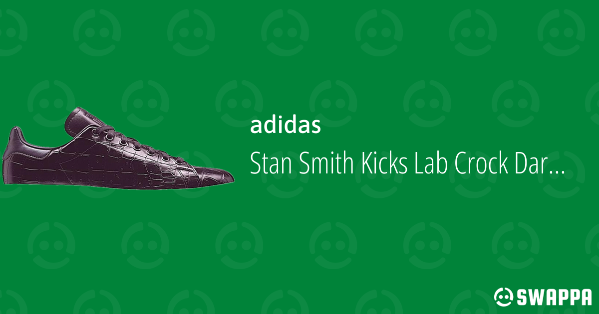 adidas Stan Smith Kicks Lab Crock Dark Burgundy - BZ0454 - Swappa