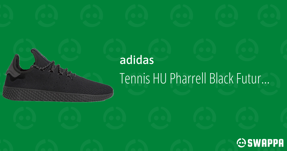 adidas Tennis HU Pharrell Black Future - Swappa