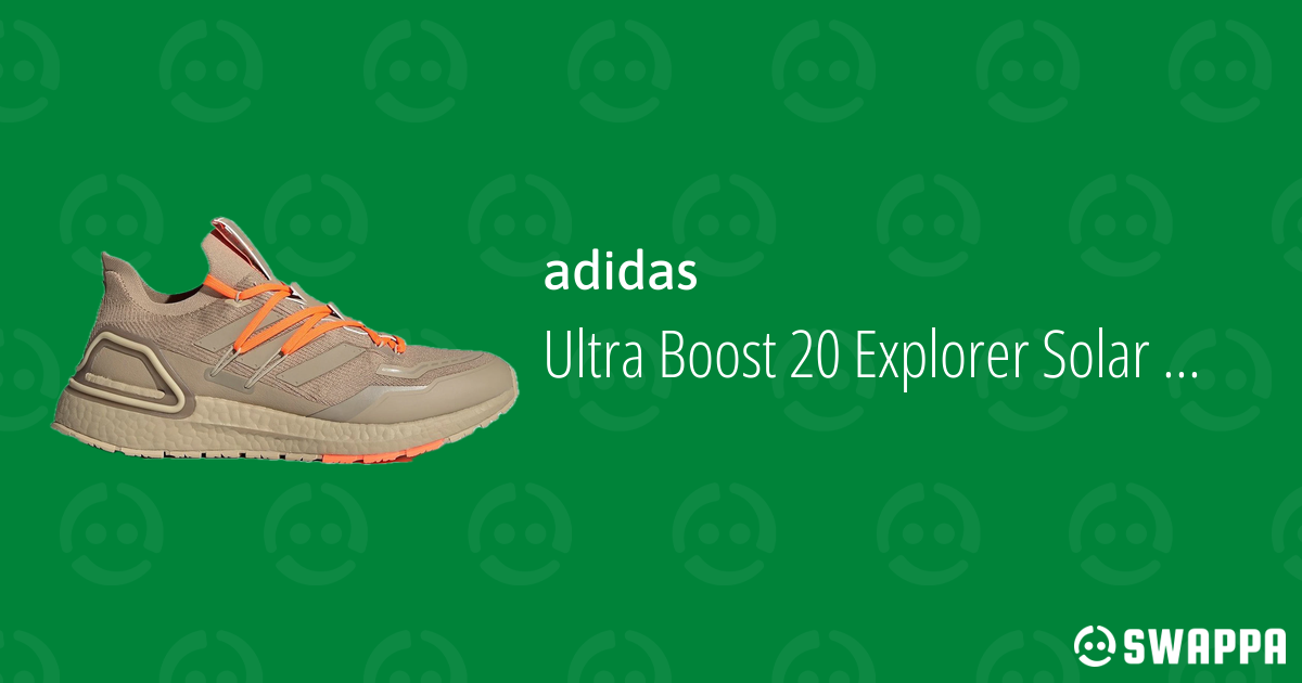 adidas Ultra Boost 20 Explorer Solar Orange Cardboard - H03053 - Swappa