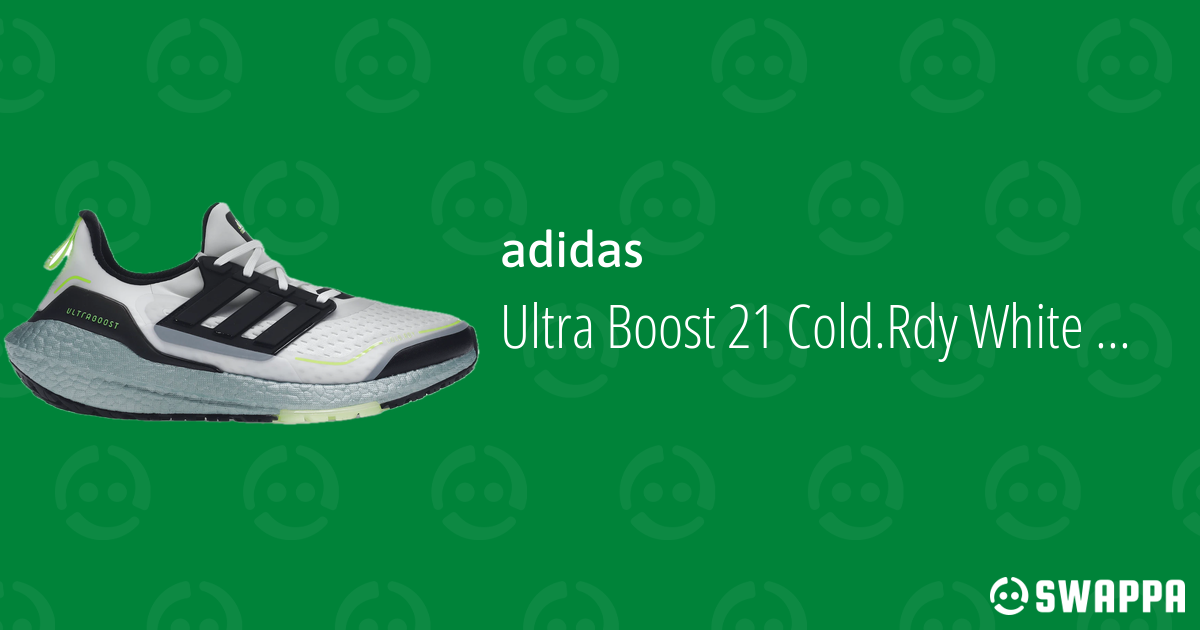 adidas Ultra Boost 21 Cold.Rdy White Signal Green - S23898 - Swappa