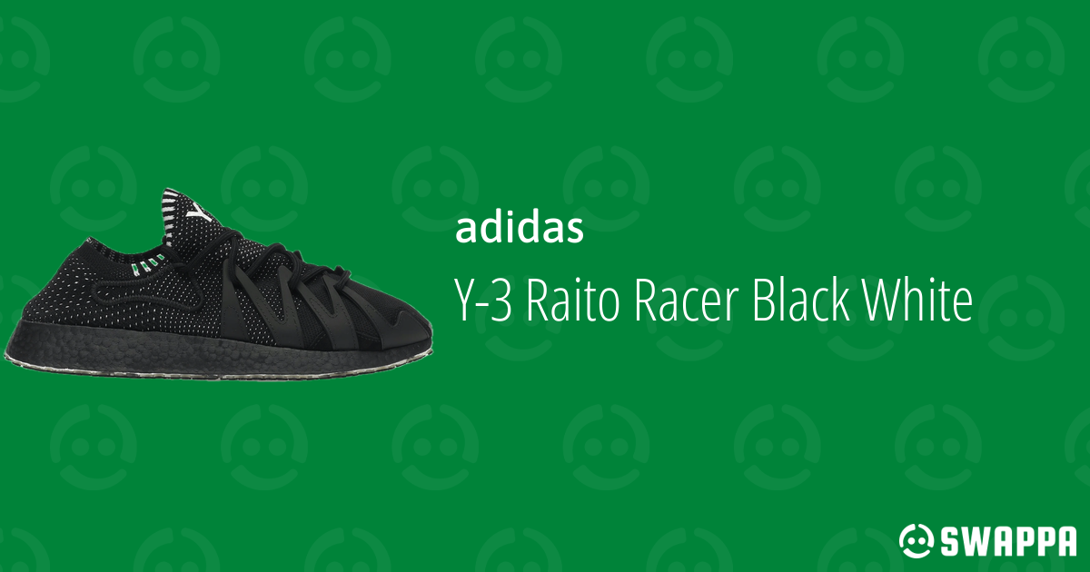 adidas Y-3 Raito Racer Black White - Swappa