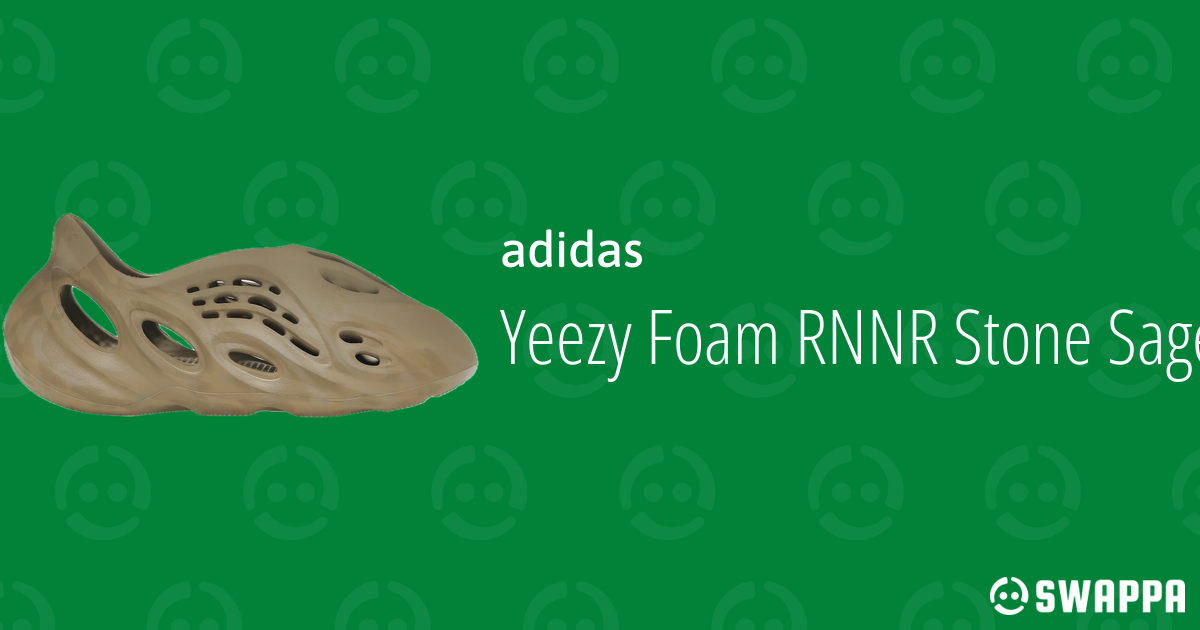 adidas Yeezy Foam RNNR Stone Sage - GX4472 - Swappa