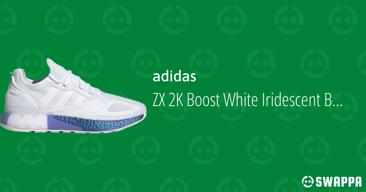 adidas ZX 2K Boost White Iridescent Boost (Women's) - FV2928 - Swappa