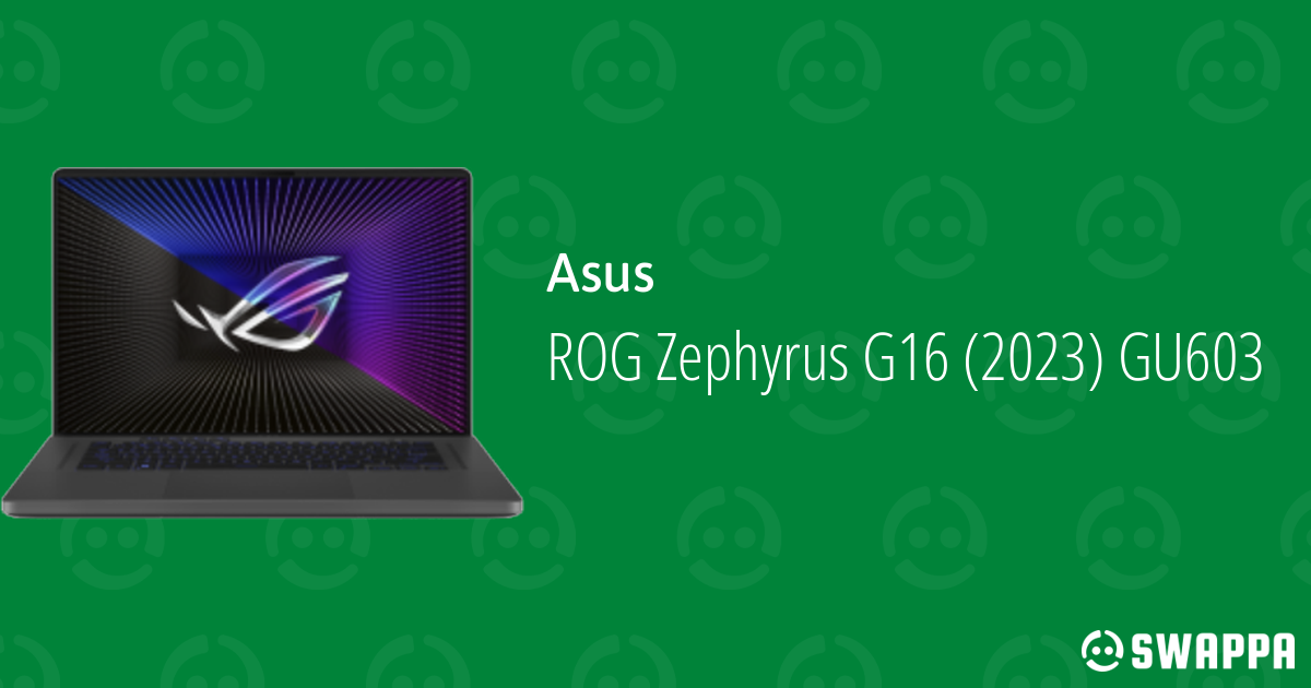 Asus ROG Zephyrus G16 (2023) GU603 - Swappa