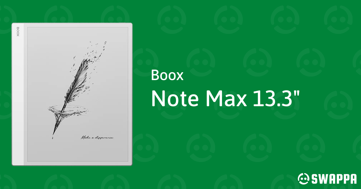 Boox Note Max 13.3 inch - Used and Refurbished - Swappa