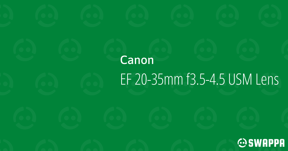 Canon EF 20-35mm f3.5-4.5 USM Lens - Swappa