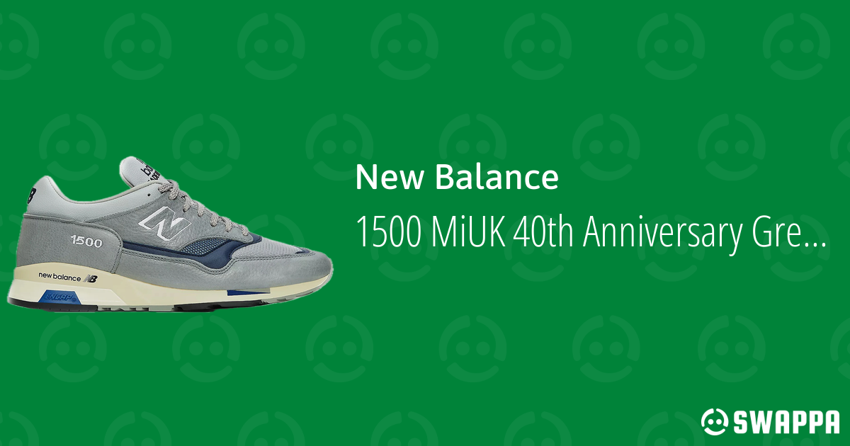 New Balance 1500 MiUK 40th Anniversary Grey Blue Off White - M1500UKF ...