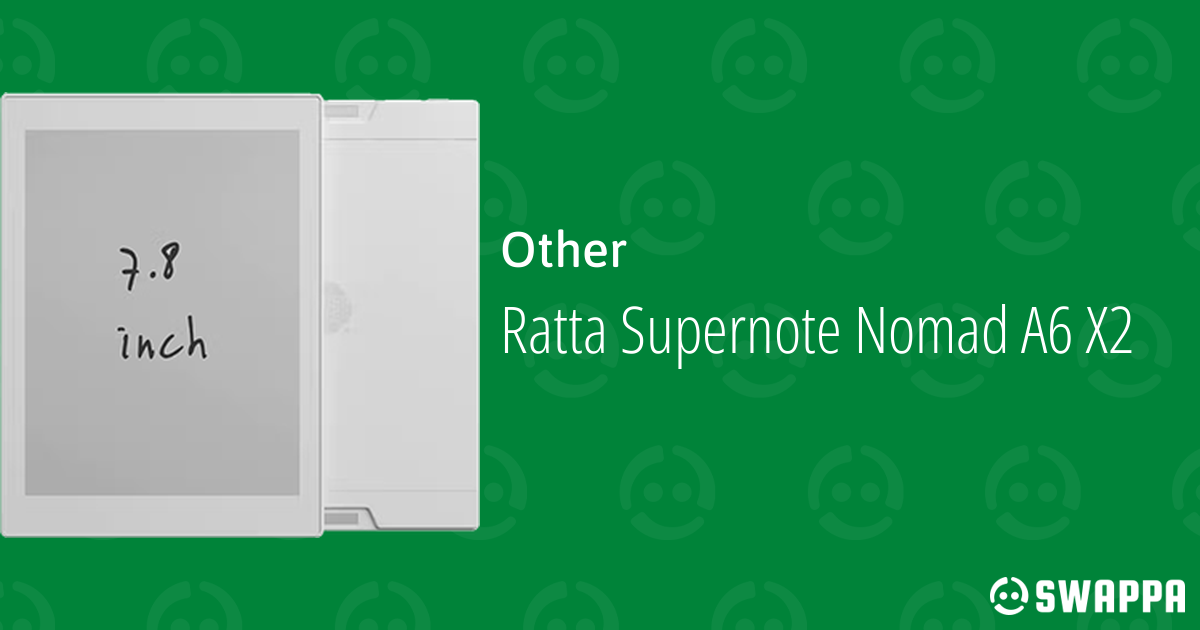 Ratta Supernote Nomad A6 X2 For Sale, Used and Refurbished - Swappa