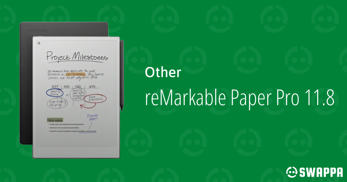 reMarkable Paper Pro 11.8 - Used and Refurbished - Swappa