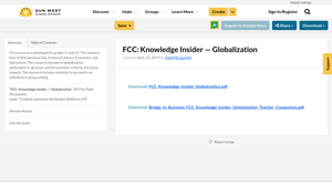 FCC: Knowledge Insider — Globalization | Resource Bank