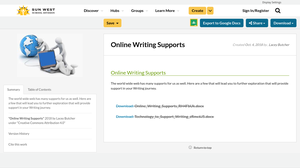 Online Writing Supports | Resource Bank