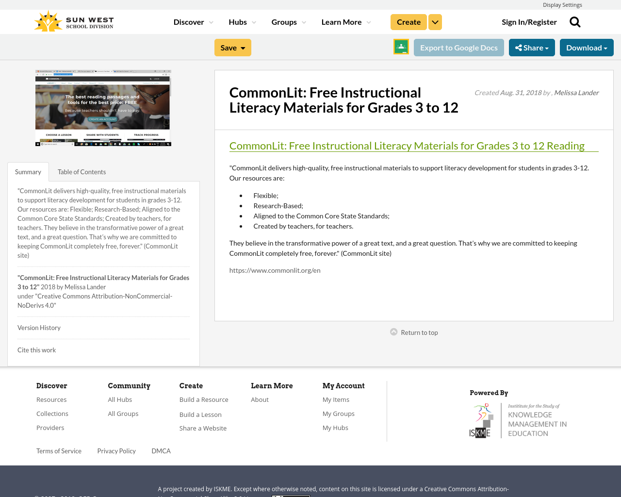 Commonlit Login Cross-Content Site Shares Rich Companion Texts