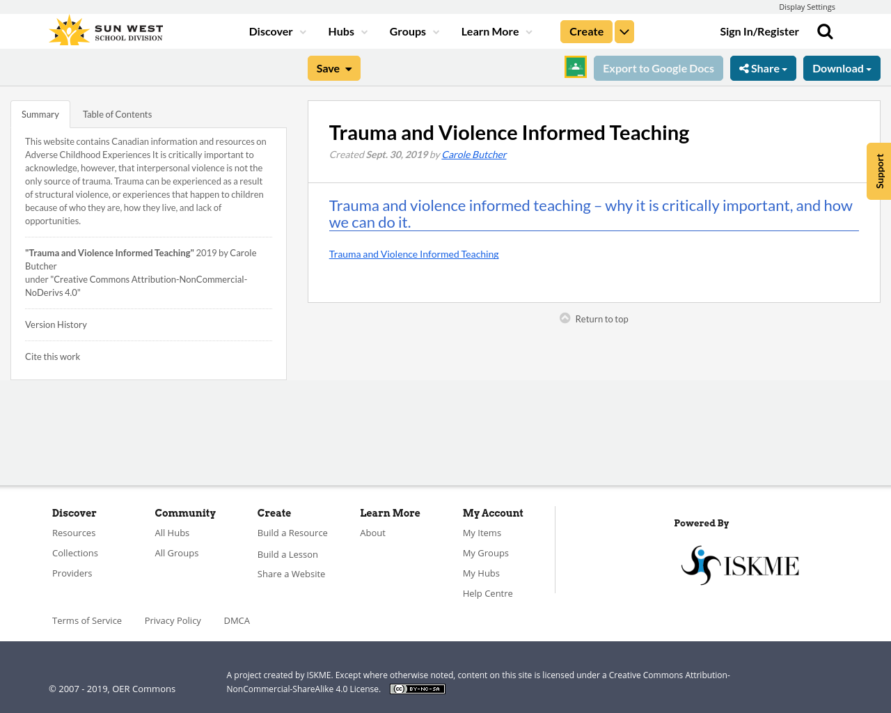 Trauma and Violence Informed Teaching | Resource Bank