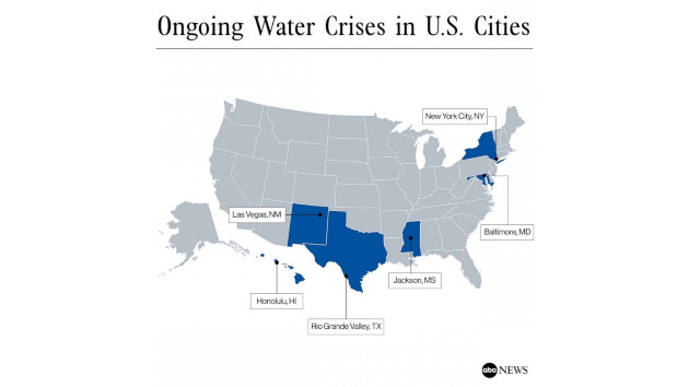 Map: Where ongoing water crises are happening in the US right now | ABC ...