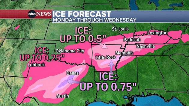 Ice storm slams Texas, crippling roads and closing schools | ABC Audio ...