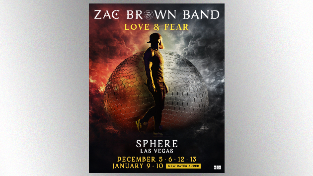 Zac Brown Band extends Love & Fear run at Sphere Las Vegas - 98.7 The Bull