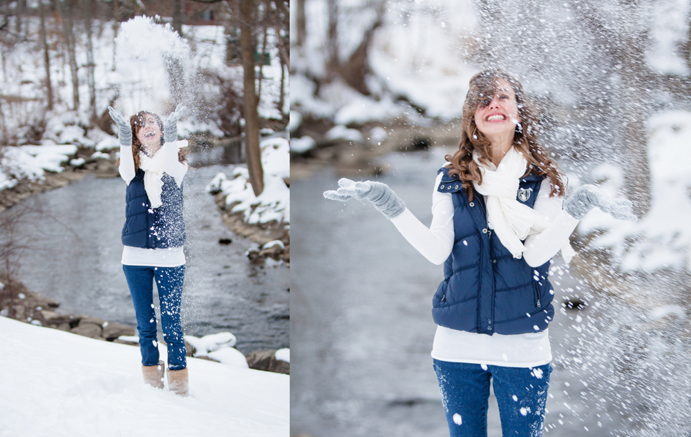 Winter Senior Pictures Session in the Snow - Services - Portrait ...