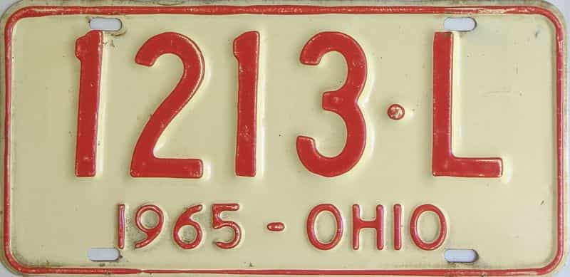 1965 Ohio (Single) (#10029) for sale - The Tag Dr. Store