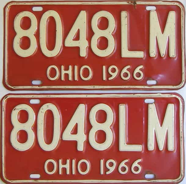 1966 Ohio (Pair) (#10030) for sale - The Tag Dr. Store