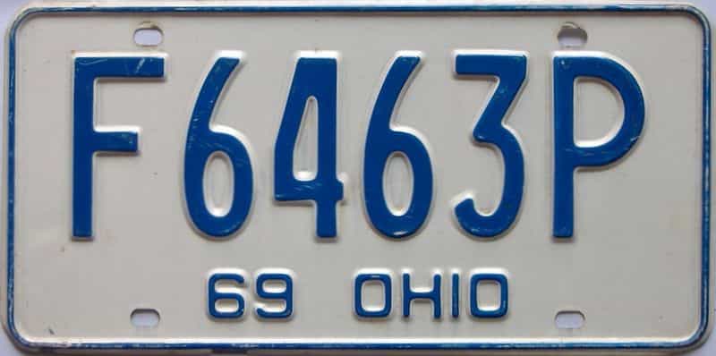 1969 Ohio (Single) (#10517) for sale - The Tag Dr. Store