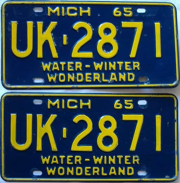 1965 Michigan (Pair) (#10937) for sale - The Tag Dr. Store